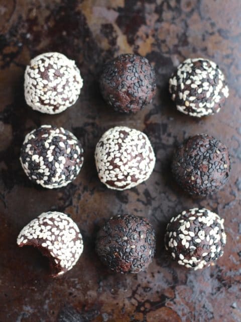 Chocolate Tahini Balls - Ceri Jones Chef